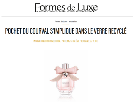 Pochet du courval s'implique dans le verre recyclé - La Glass Vallée